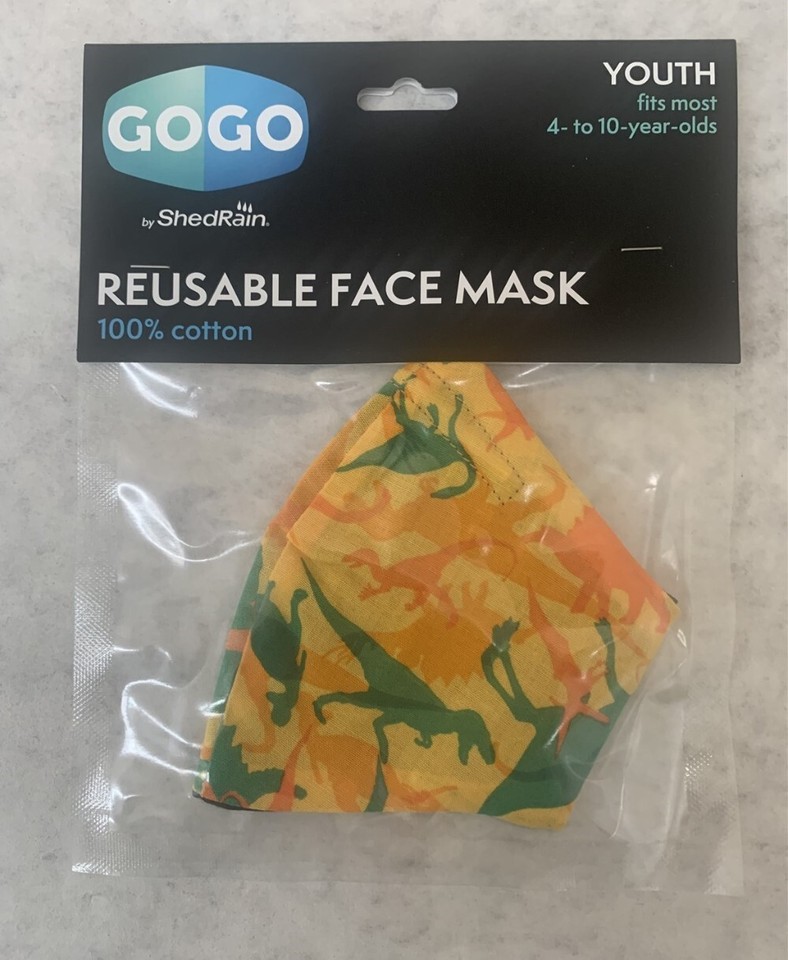 Lot of 5 GOGO by ShedRain Assorted Youth Boys (4-10yr) Reusable Cotton ...