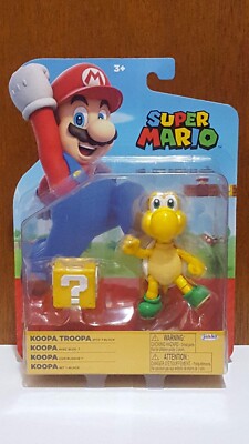 SUPER MARIO "KOOPA TROOPA" WITH ? BLOCK ACTION FIGURE - BRAND NEW [MINT ...