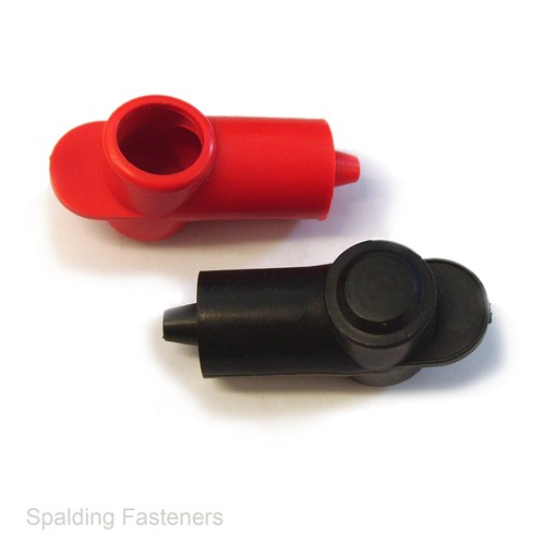 Black Or Red Plastic Alternator/Starter Motor Stud Covers - Size 4-6mm ...