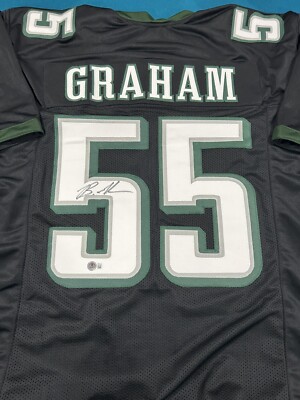 Brandon Graham signed Autographed Phila Eagles Custom Black Jersey ...