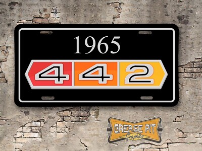 Oldsmobile Cutlass 442 1965 Booster License Plate | eBay