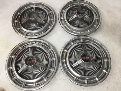 "1965 Chevy Impala SS (3) 14"" Wheel Cover Hubcaps Super Sport | 14 in ...