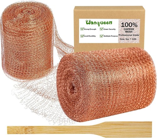 Copper Mesh Roll for Mice Rat Rodent Repllent Sturdy 32 Feet Copper ...