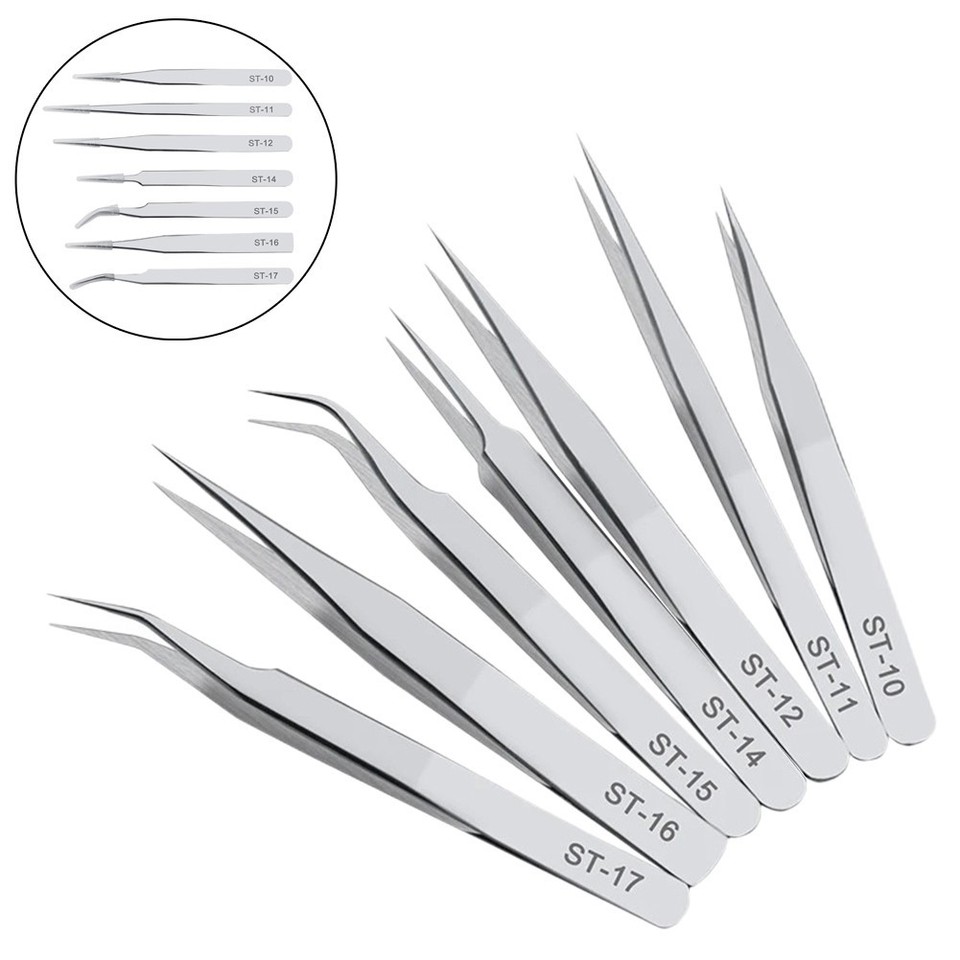 Precision Tweezer Tweezers Extension Tweezer Hand Tools Stainless Steel ...