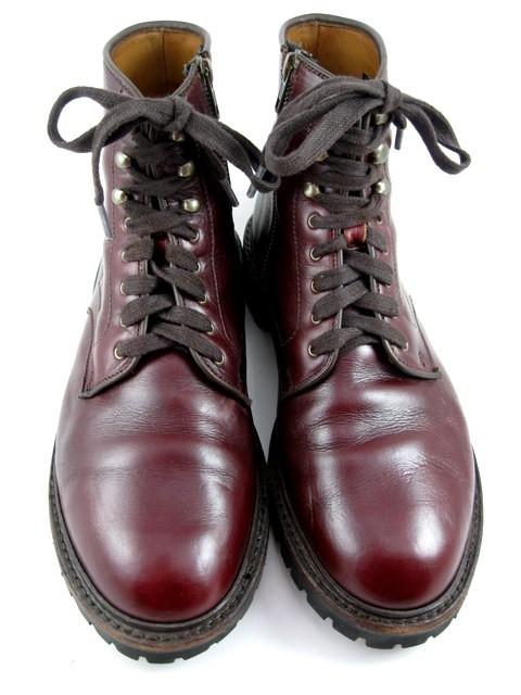 Allen Edmonds "Higgins Mill" WEATHERPROOF Zip Lug Boots 9 E Burgundy ...
