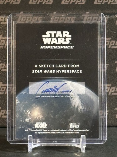 2025 Star Wars Hyperspace Chopper (C1-10P) Gold Foil Sketch Card By ...