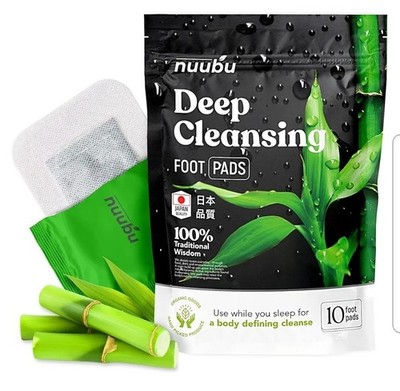 Nuubu Deep Cleansing Foot Pads - Natural Herbal Patches for Foot Care ...