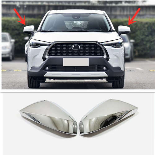 For Toyota Corolla Cross 2022 2023 Chrome Side Mirrors Rearview Trim ...
