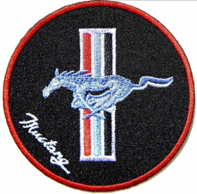 Ford Mustang Patch Racing Automobile Car Motorsport Est.3" Iron-on High ...