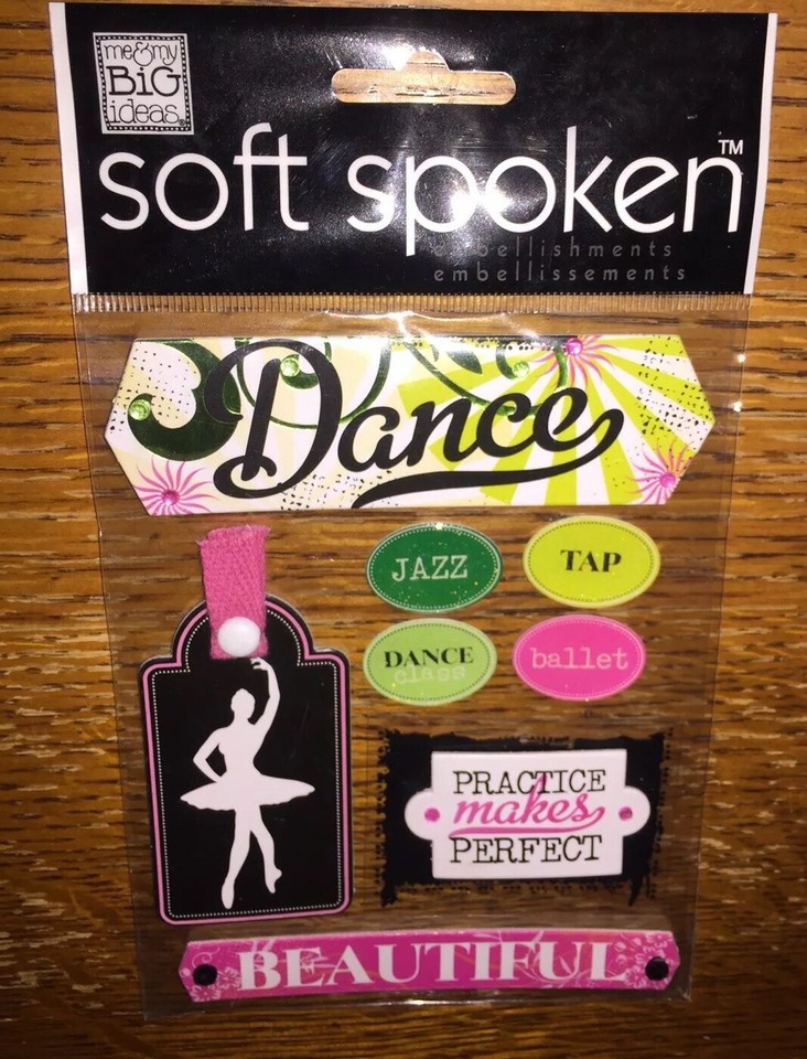 Soft Spoken Dance Title Scrapbook Stickers Dancer Dancing Class Jazz ...