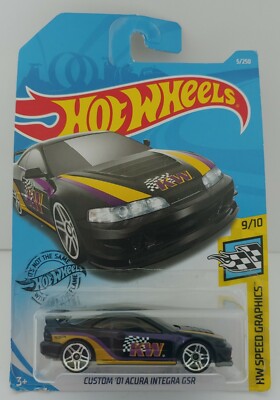'01 Acura Integra GSR (Custom) - Black | HW Speed Graphics 9/10 | HW 5/ ...