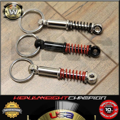 DRAG RACE TRACK CAR COILOVER SUSPENSION SPRING SHOCK KEYCHAIN KEY CHAIN ...