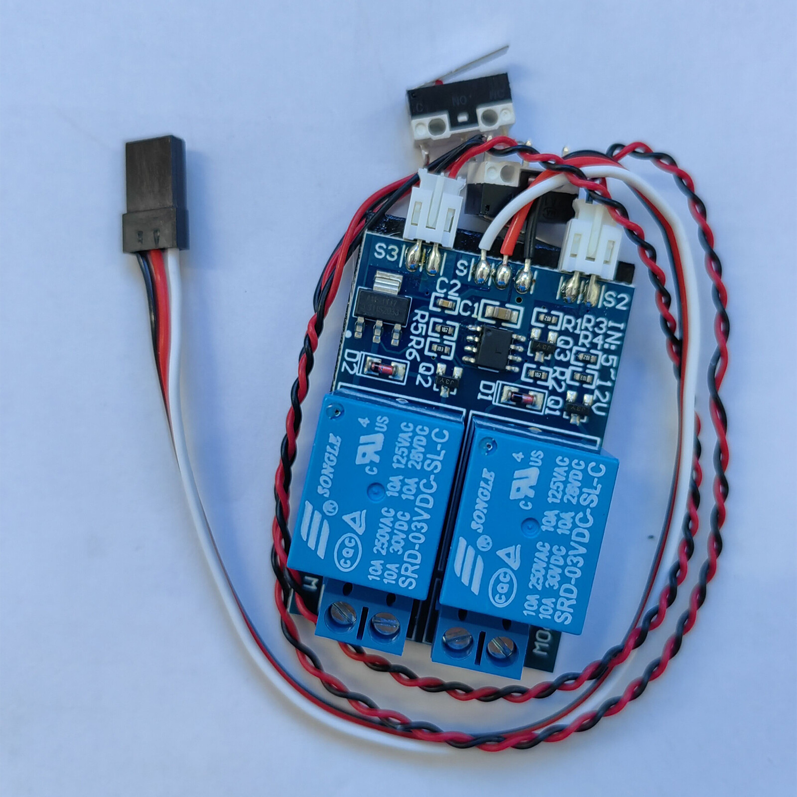 Brushed Motor Relay Controller Dual-way Stopper Limit Switch forRC ...