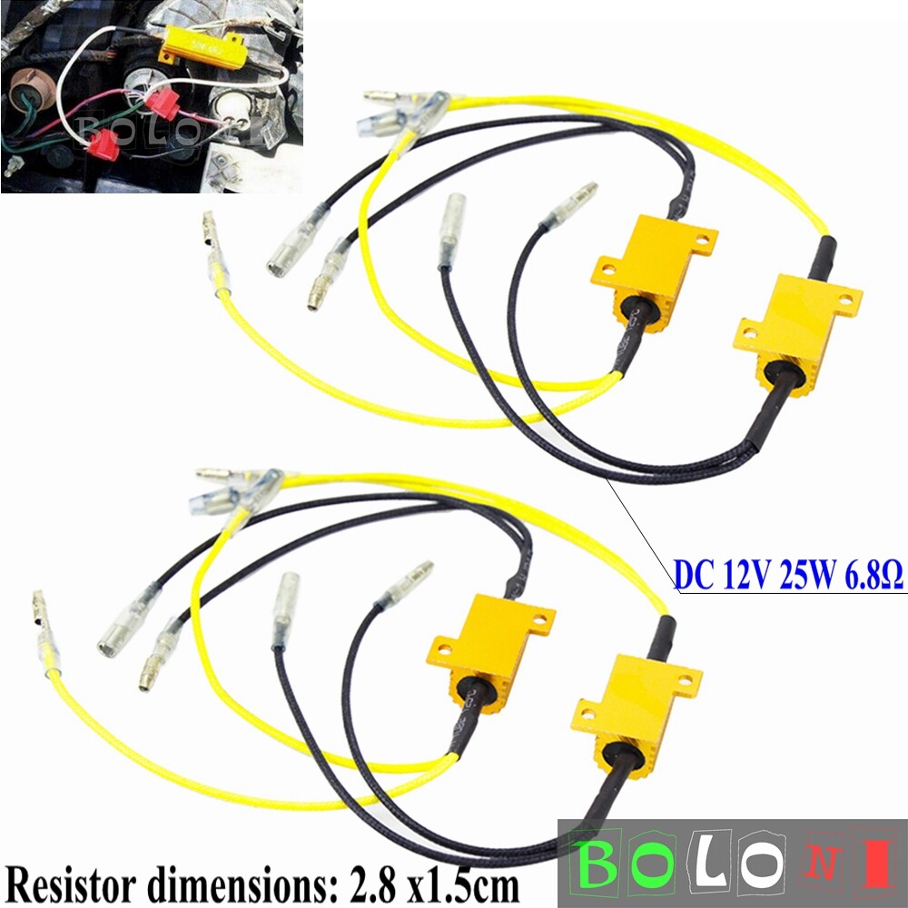 4PCS 12V Load Resistor LED Turn Signal Motorcycle Blinker XL Lights ...