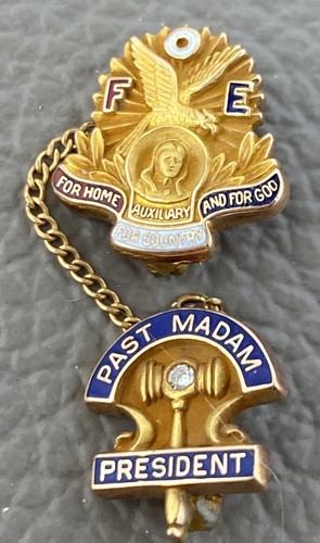 FOE 10k 3.9 Grams Past Madam President Pin For Home Country And God | eBay