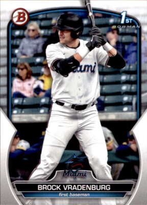 2023 Bowman Draft #BD-44 Brock Vradenburg Miami Marlins | eBay