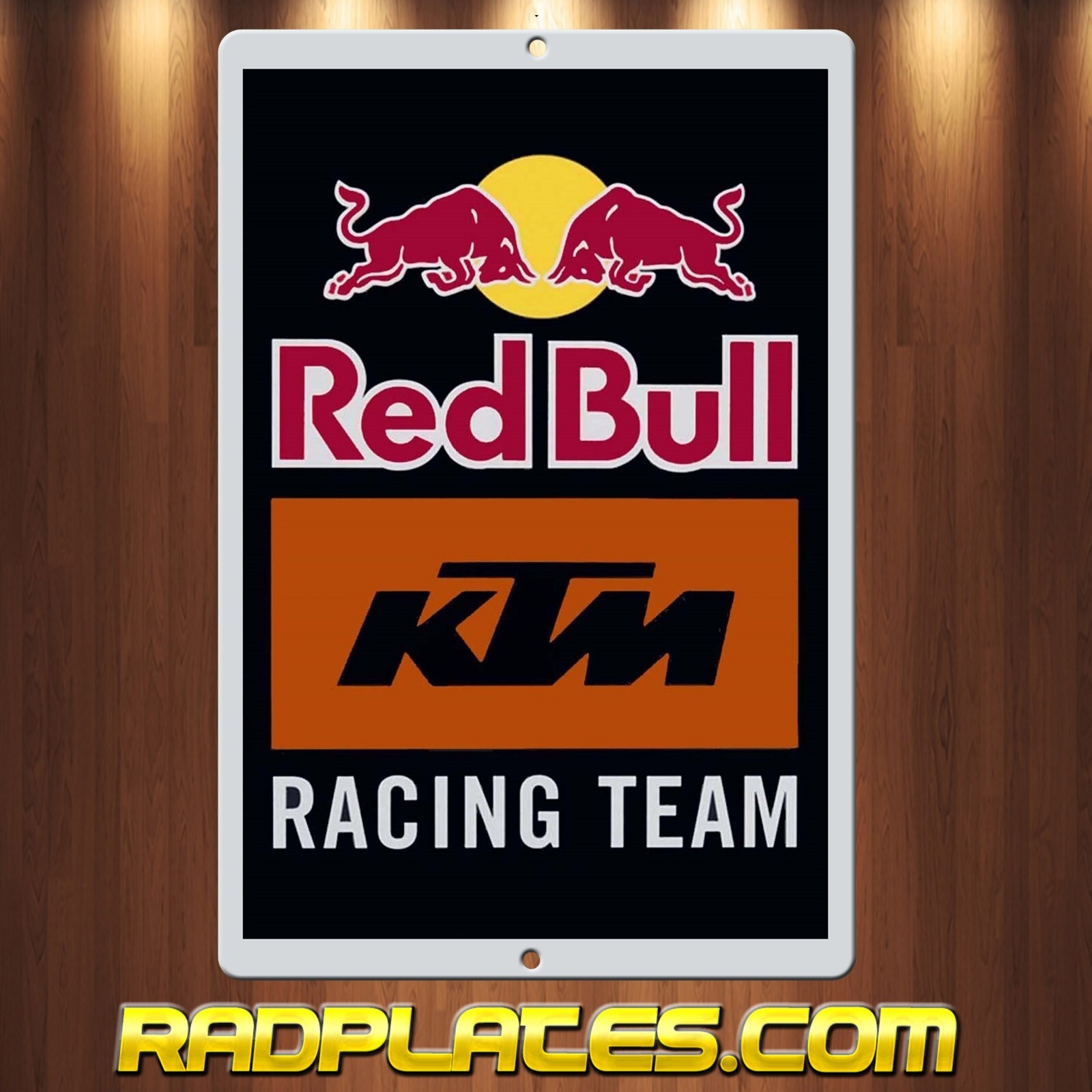 KTM RED BULL RACING 8" x 12" Aluminum Metal Wall Sign Garage Man Cave ...