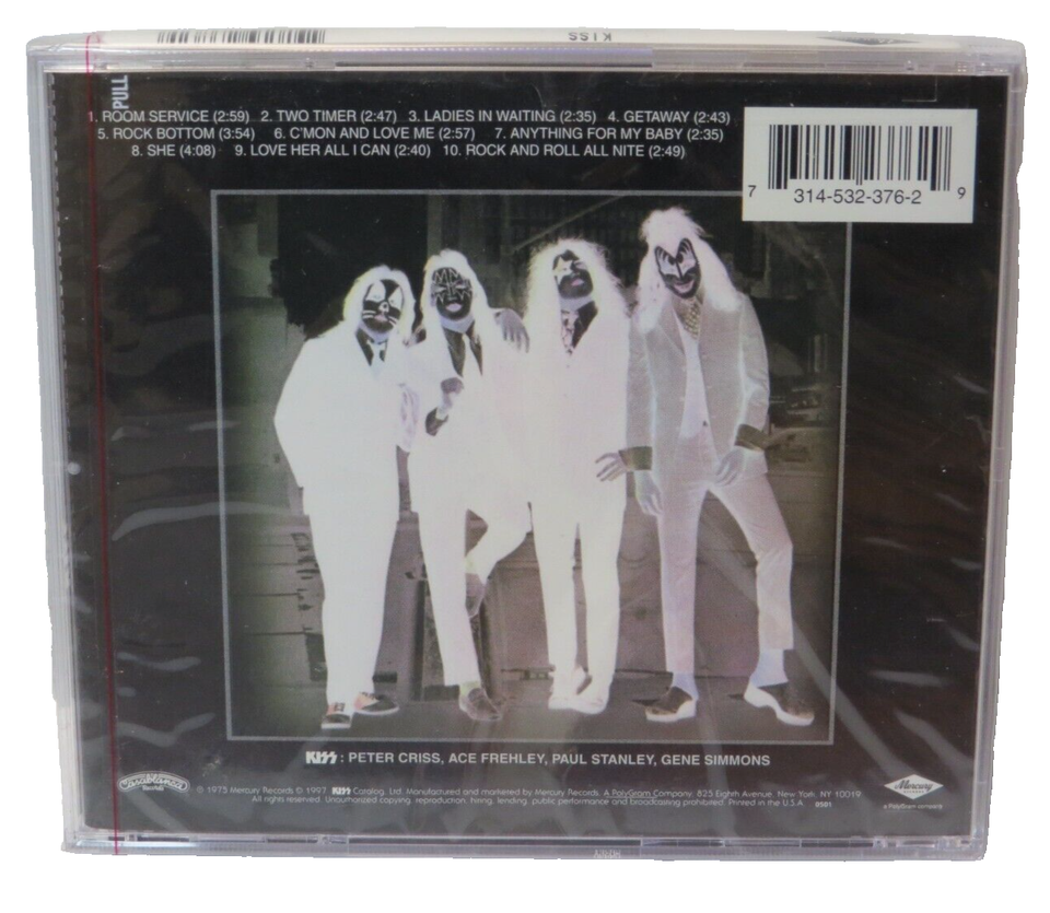 KISS DRESSED TO KILL CD REMASTERED 1996-97 USA MERCURY SEALED HYPE ...