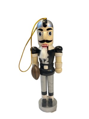 Raiders NFL Pro Football Christmas Rare Gift Wooden Nutcracker ...
