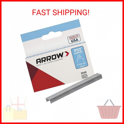 Arrow 224 Heavy Duty P22 Staples for Use with Plier-Type Paper and Bag ...