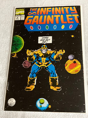 The Infinity Gauntlet #4 1991 VF+/NM Marvel Comics Starlin/Lim ...