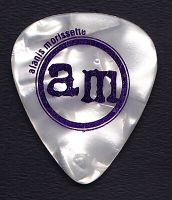 Alanis Morissette Signature Single-Sided White Pearl/Purple Tour Guitar ...