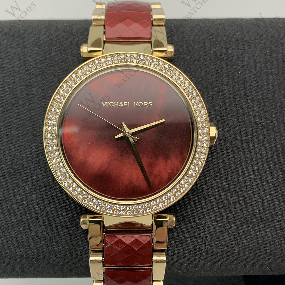 Michael Kors Parker Red Women Wristwatch MK6427 for sale online | eBay