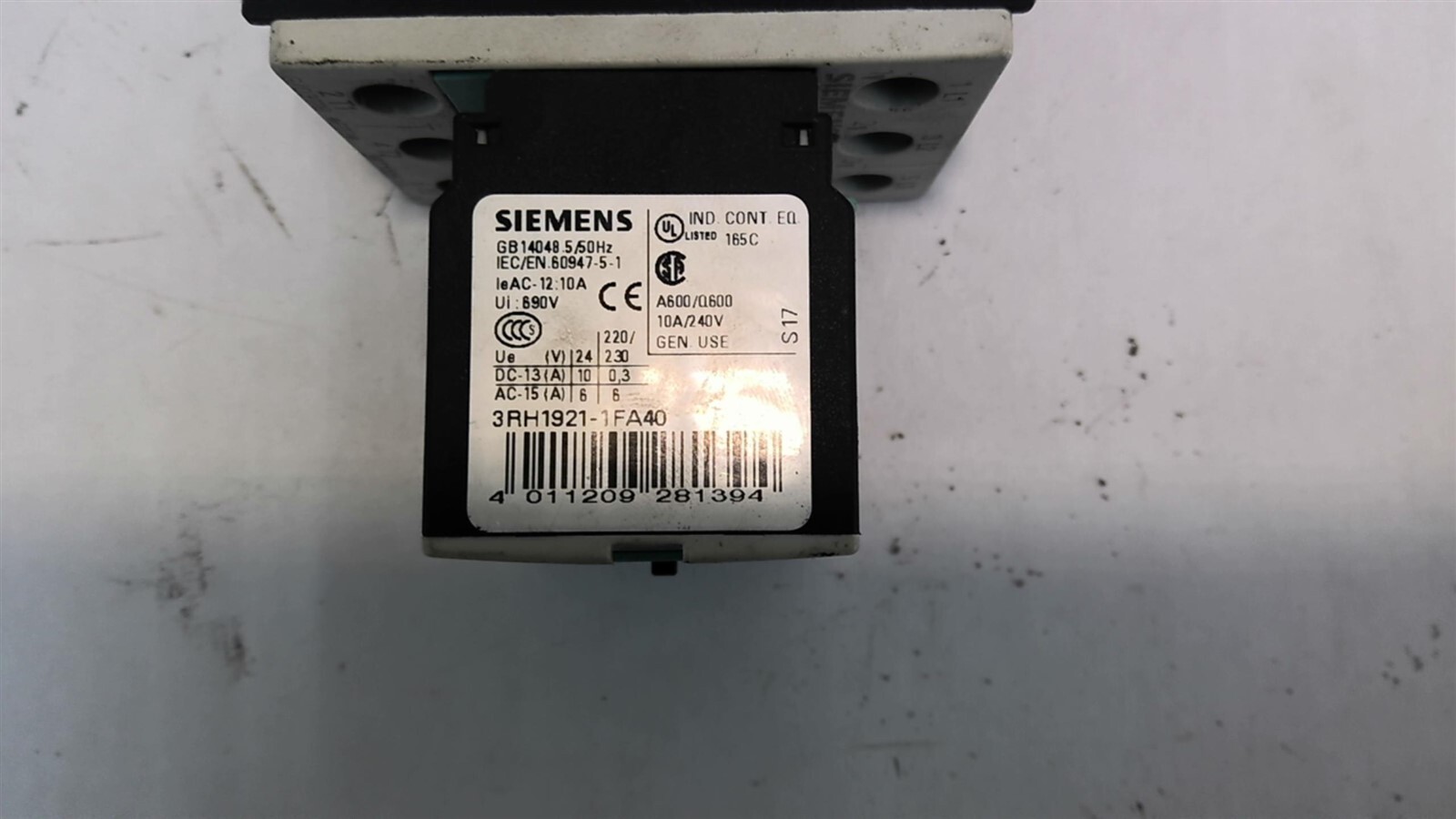Siemens 3RT1025-1A Contactor 460 Volt at 10 hp 35 Amp 120 V Coil | eBay
