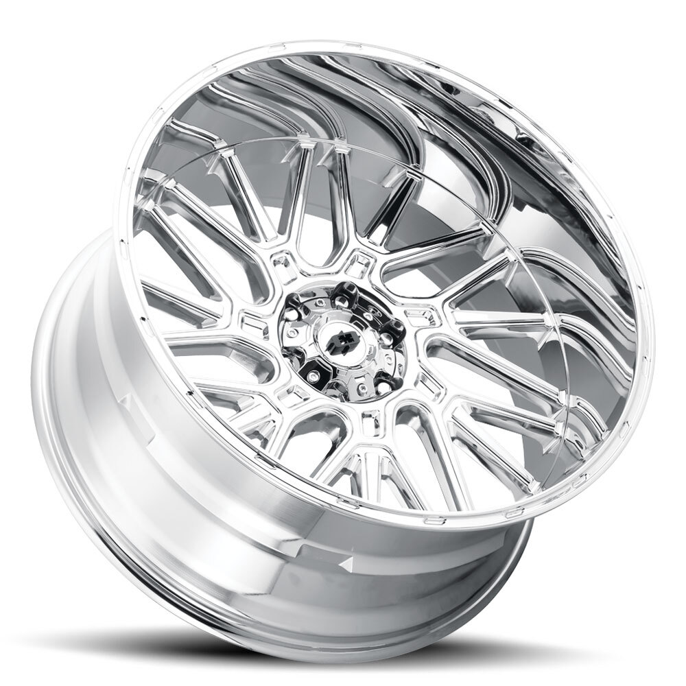 1 New 20x10 Vision 404 Brawl Chrome 6x139.7 6x5.5 ET-25 Wheel Rim | eBay