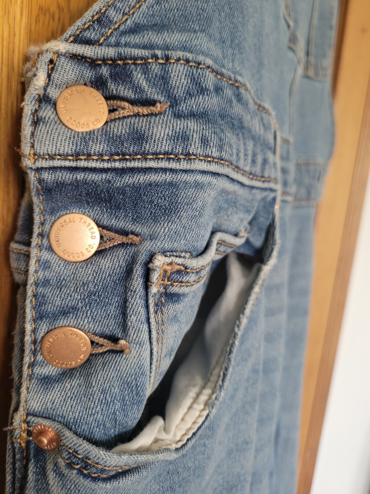 Women's Denim Overalls - Universal Thread Light Wash Size 14/32R | eBay