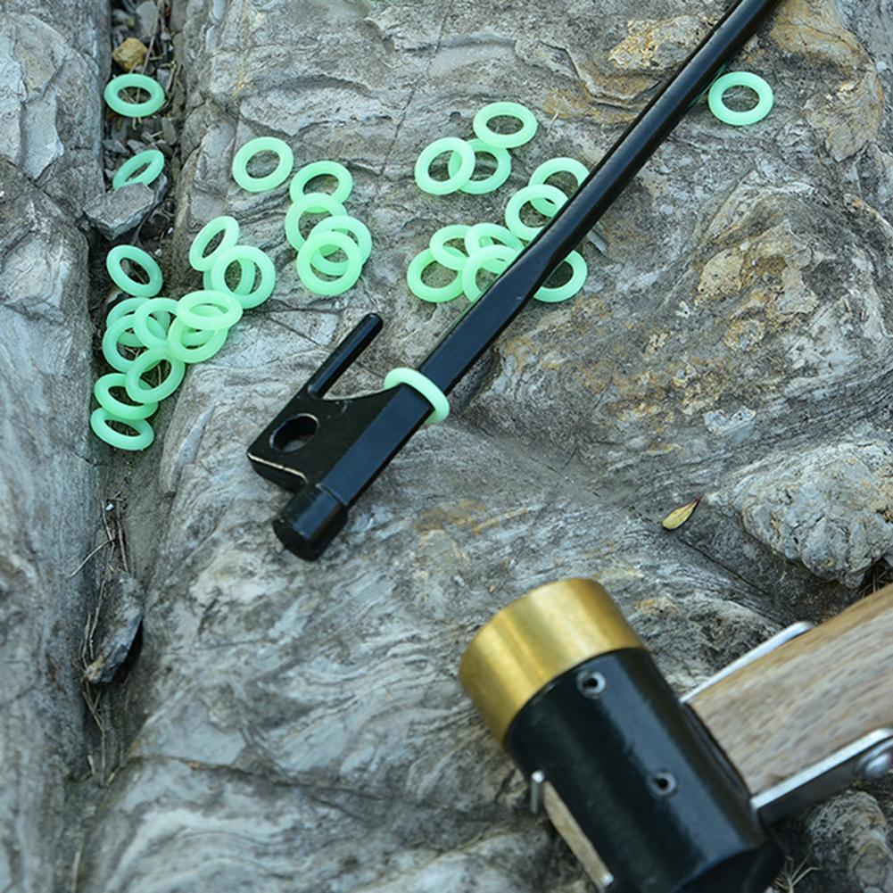 40Pcs Nail Fluorescent Rings Outdoor Camping Tent Nail Luminous Rings ...