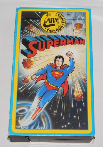 Vintage Superman 1942 cartoon series ABM VHS (tested) rare HTF | eBay