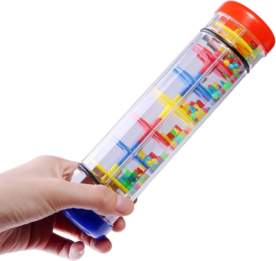2 Pack Rainmaker Rain Stick Musical Instrument for Babies, Toddlers and ...
