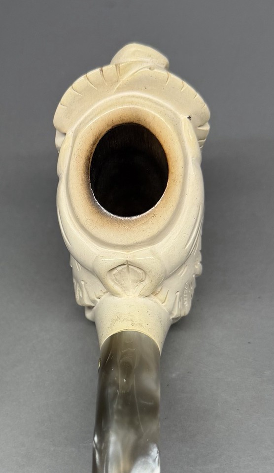Vintage CAO Handcrafted Meerschaum Smoking Tobacco Pipe - Bekler With ...