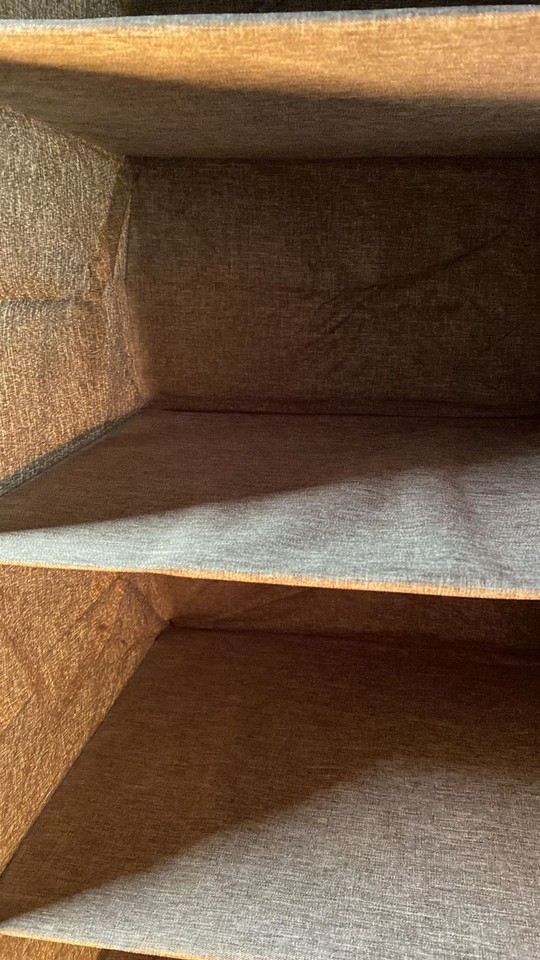 Amazon Basics Hanging Closet Shelf 6-Tier Foldable Heather Grey for ...