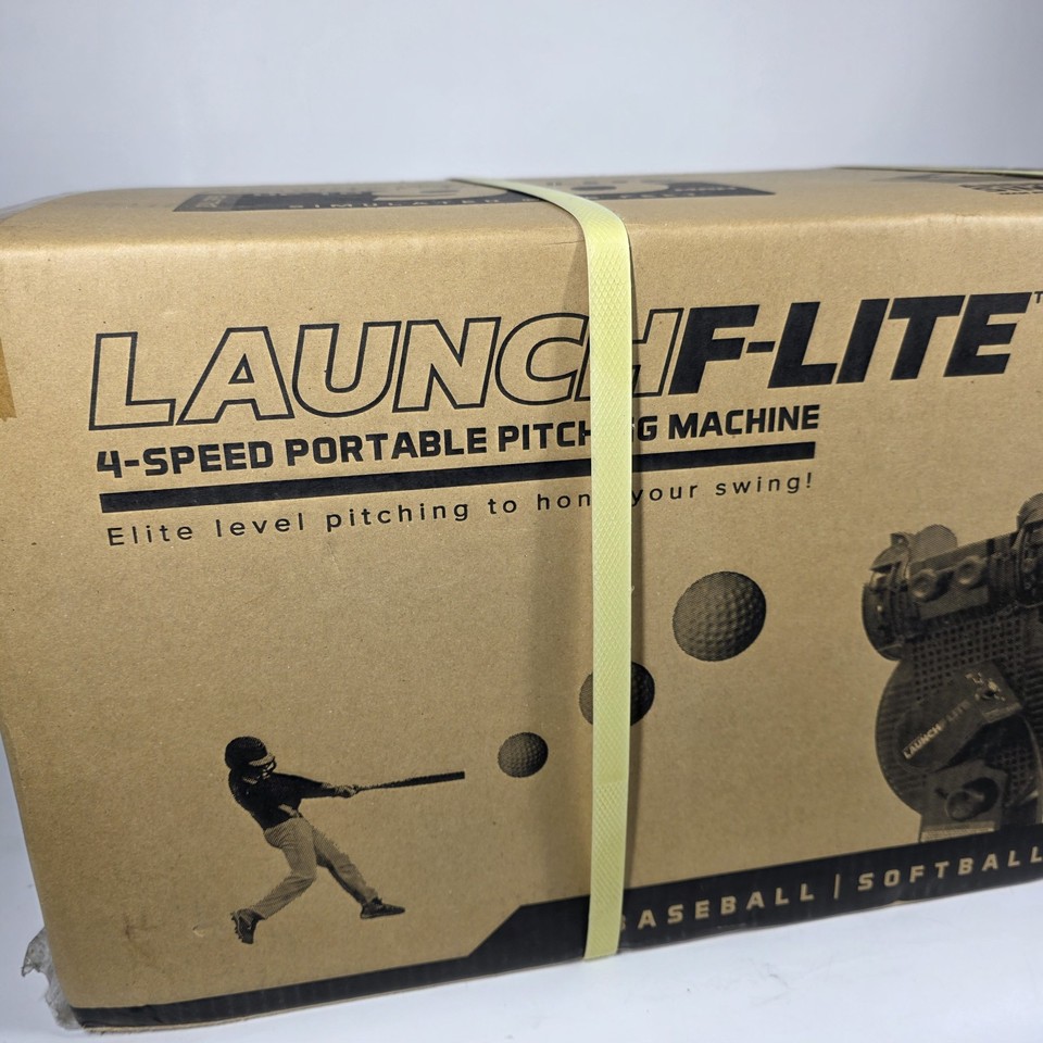 PowerNet Launch F-lite Baseball & Softball Pitching Machine, Speed Up ...