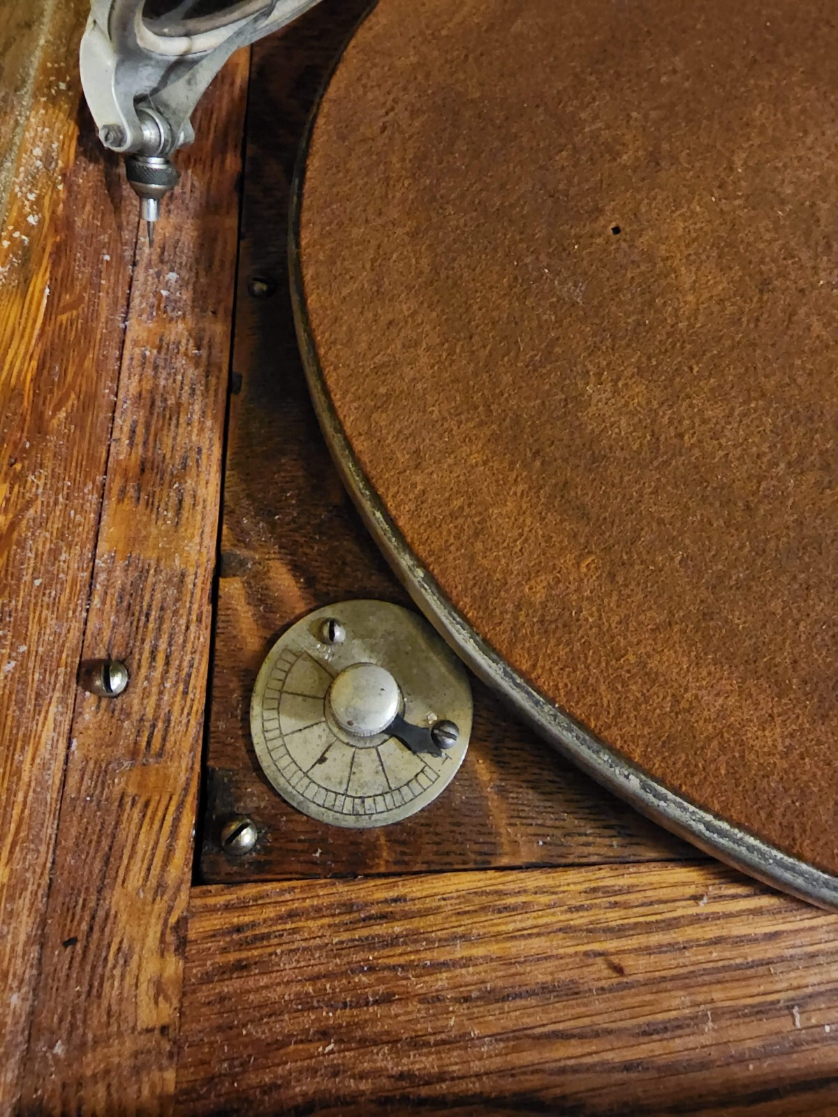 1918 Golden Oak Pathe Phonograph Model VII 78 Record Player 5 RECORDS ...