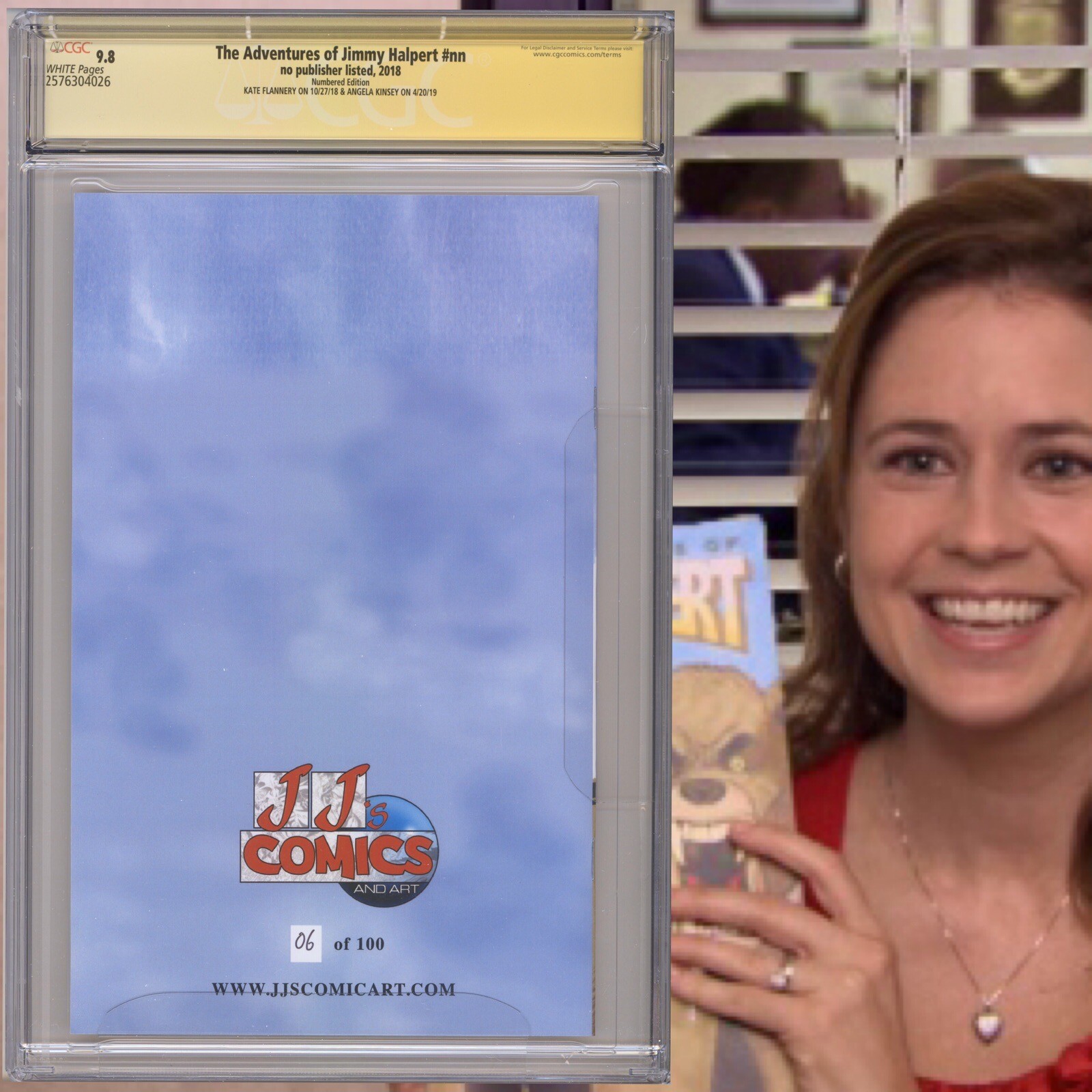 CGC 9.8 SS The Office Jimmy Halpert comic #6/100 signed by Wilson ...