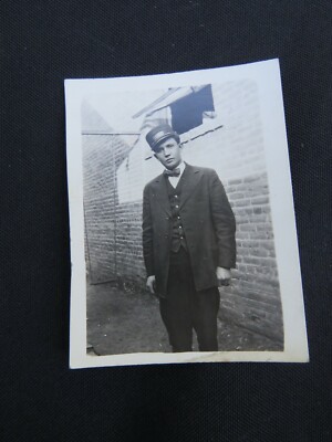 Vintage Snapshot PHOTO 1920's Train Conductor Railroad Man | eBay