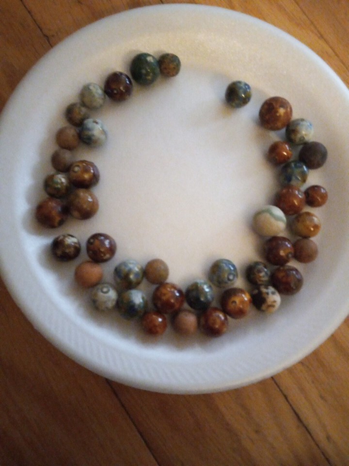 Antique Bennington Pottery Group Of 41 Marbles 1850s To 1890 | eBay