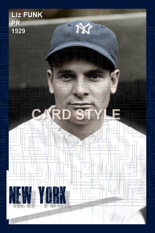Liz Funk - 1929 New York Yankees - choose a style - colorized print | eBay