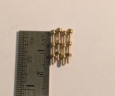 Ship Model Fittings Parts 4 Brass 12mm rail stanchions w/ no holes #2 ...