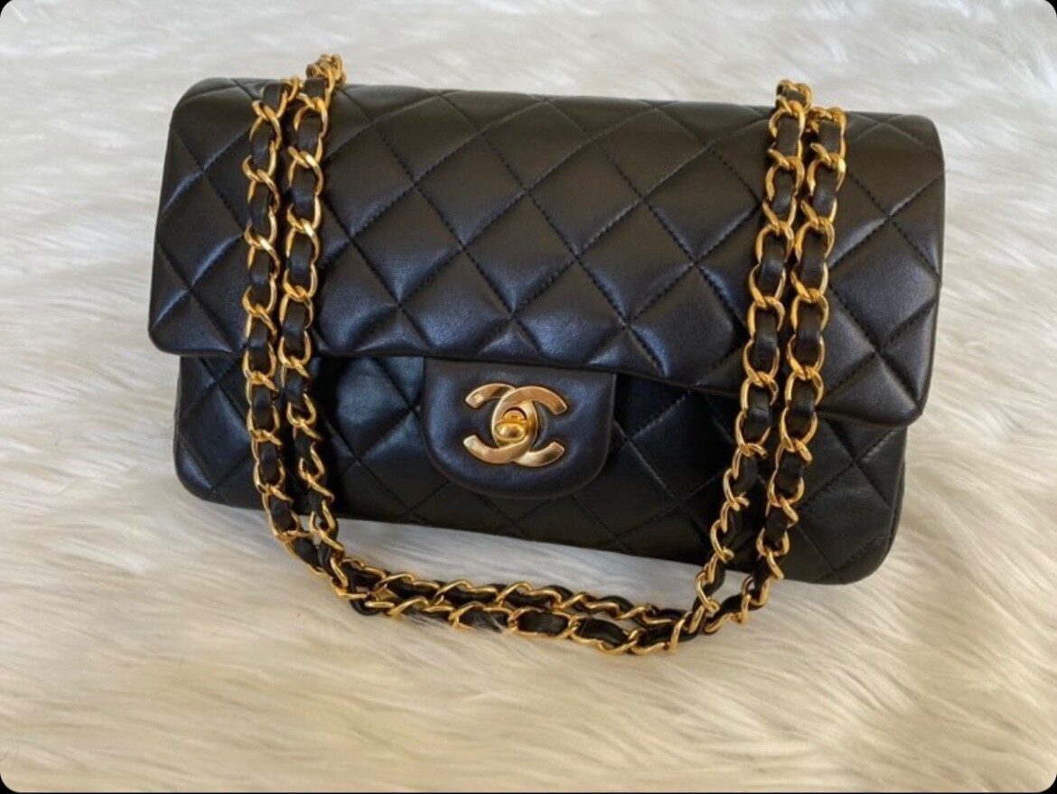 Chanel classic vintage small pristine, black, super p… - Gem