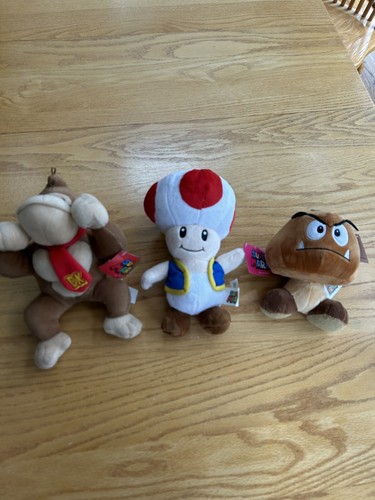 Toad, Goomba & DK Donkey Kong 10" Plush Official Licensed Nintendo ...
