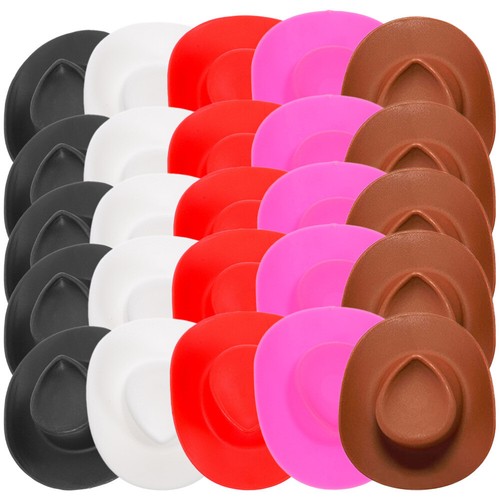50 Pcs Cowboy Hat Toys Mini Imitation Hats Dollhouse Accessories | eBay