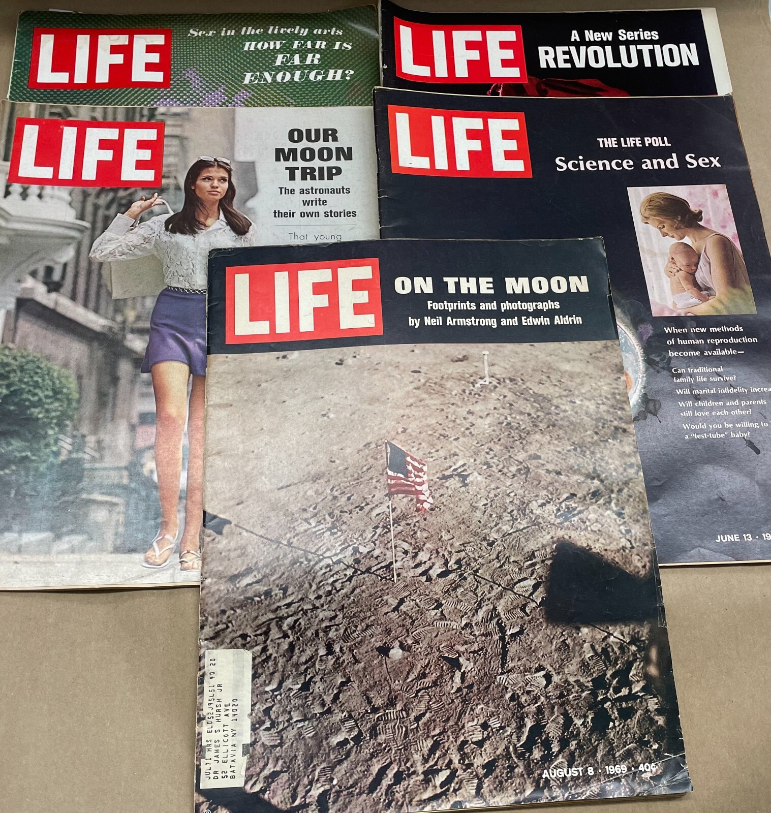 Vintage. 1969 Life Magazine (Lot of 5) #5 | eBay