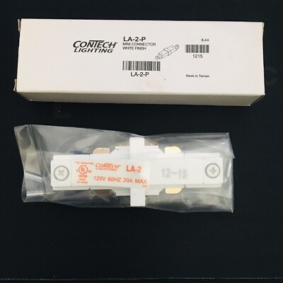 ConTech Lighting Mini Connector (White) # LA-2-P | eBay