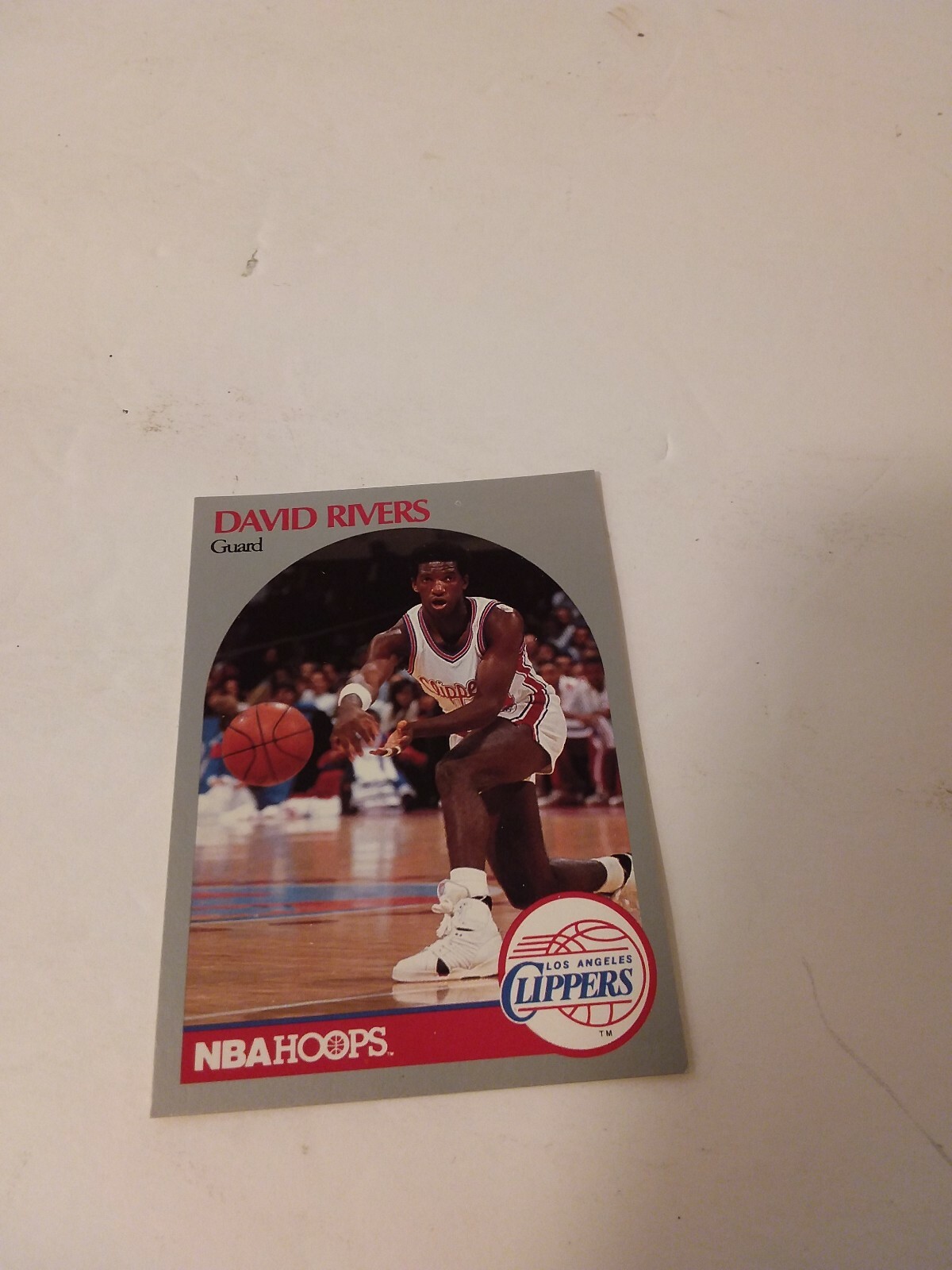David Rivers Los Angeles Clippers 1990 NBA Hoops Basketball Card Number ...