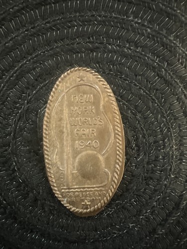 WORLD of TOMORROW 1940 NY WORLDS FAIR NEW YORK City Elongated Copper ...