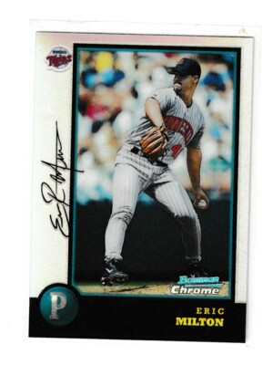 Eric Milton 1998 Bowman Chrome Refractor Rookie #298 Twins | eBay
